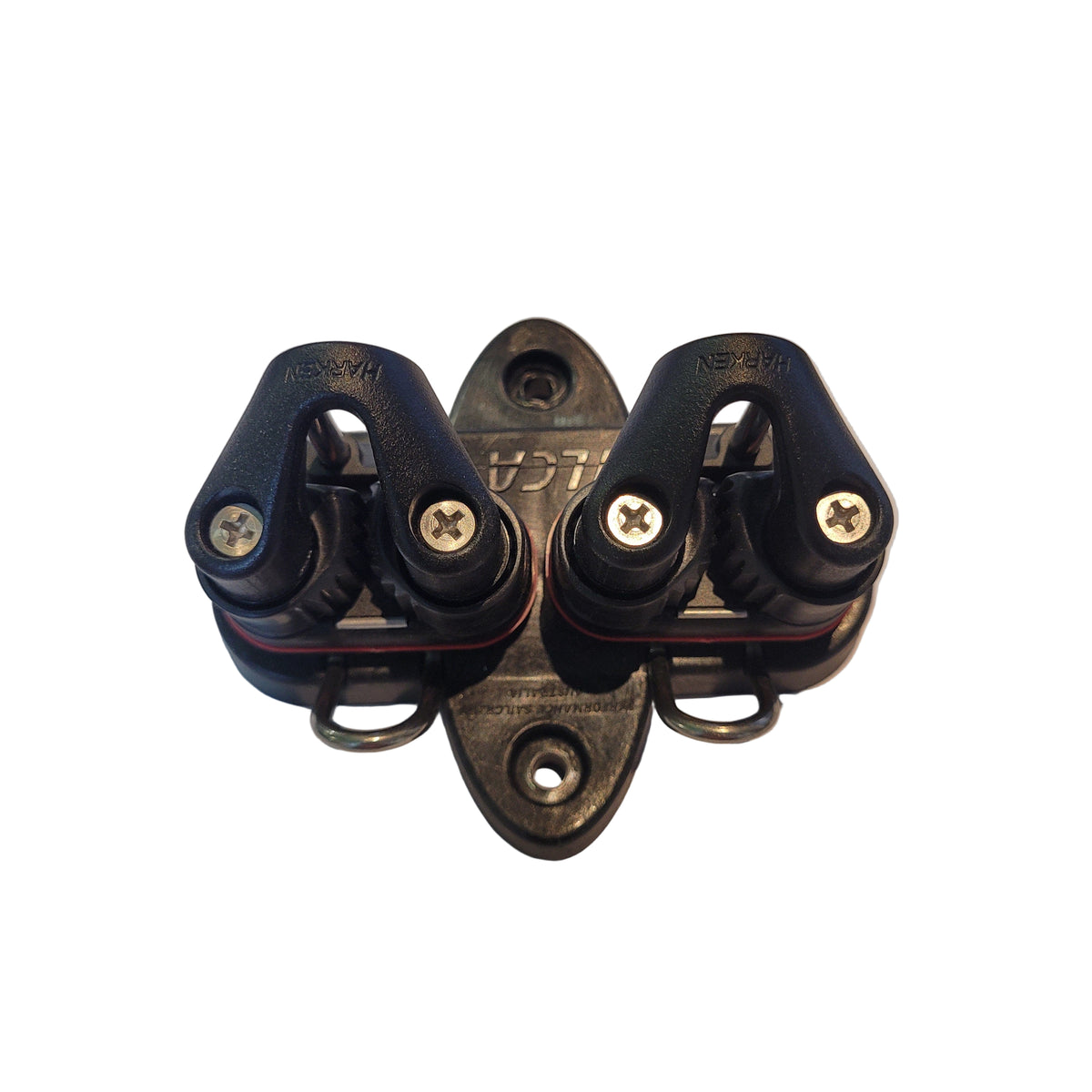 ILCA Laser XD Deck Cleat Plate with Harken Cleat & X-Tream Fairleads ...