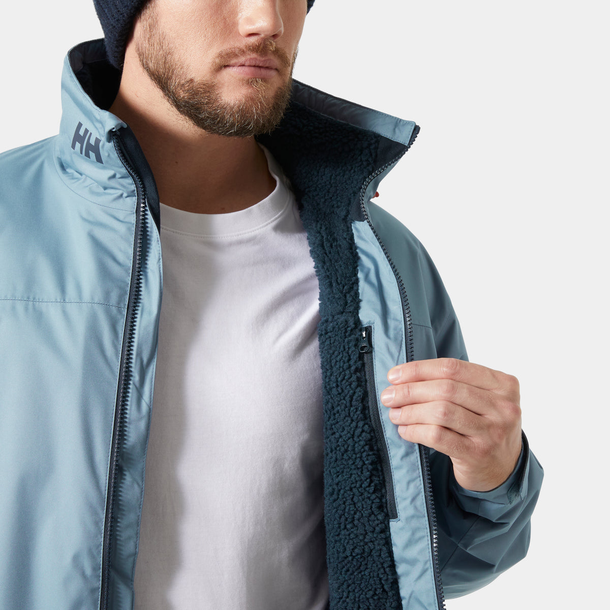 Helly Hansen Crew Hooded Pile Jacket | Viking Marine