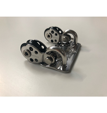 ILCA Deck Block Plate with Harken 16mm Airblocks | Viking Marine