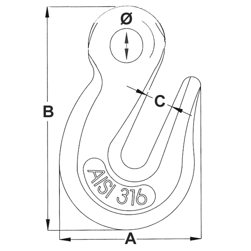 Chain Hook/Chain Grip Stainless Steel | Viking Marine