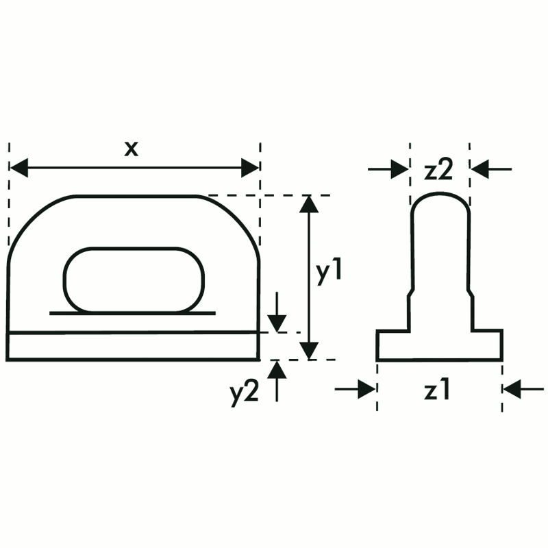 Allen Flat Sail Track Slide | Viking Marine