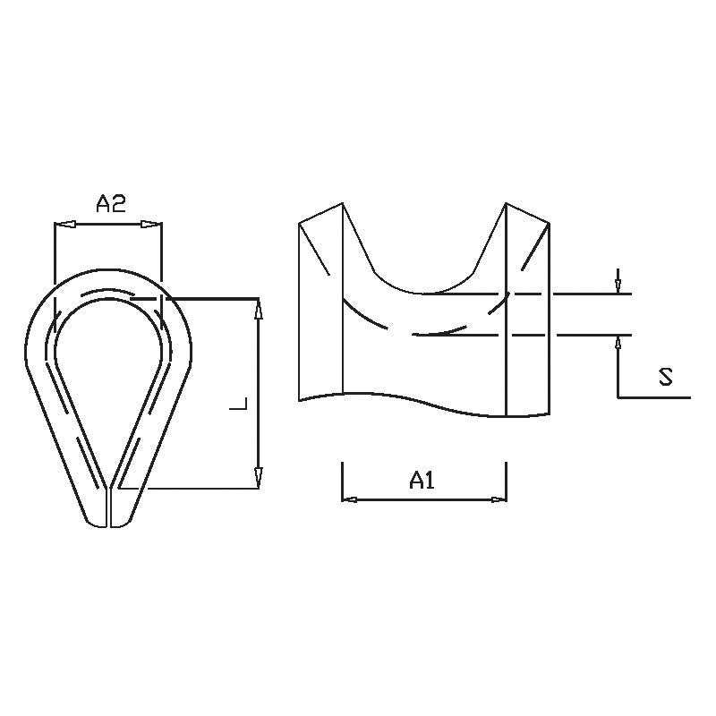 Blue Wave Stainless Steel Thimbles | Viking Marine